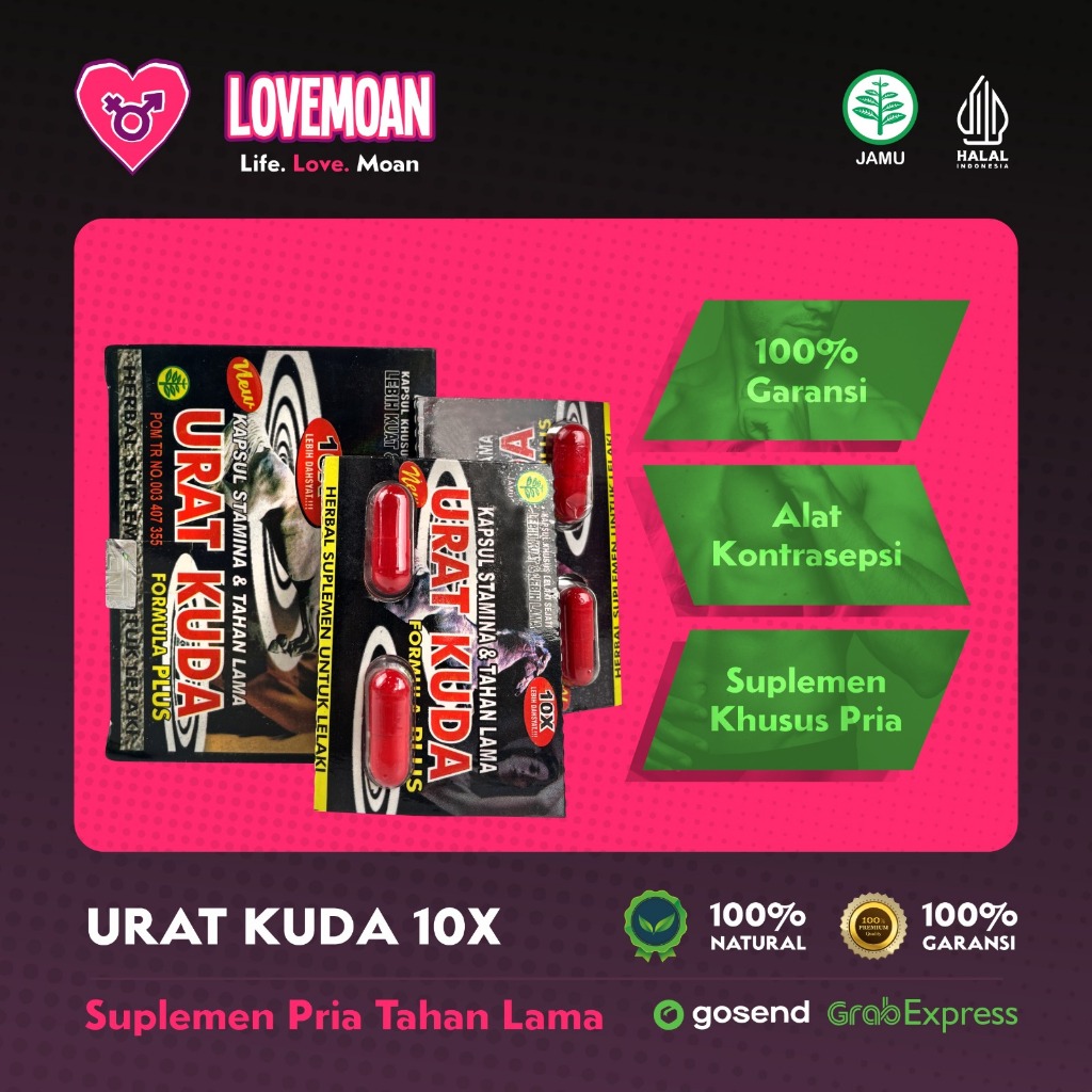 Jual Urat Kuda 10x Kapsul Asli Kuat Tahan Lama Jamu Pria Herbal 100% | Shopee Indonesia