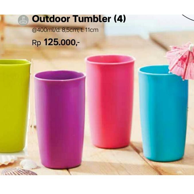 Jual Tupperware Outdoor Tumblr Gelas Plastik Warna Warni | Shopee Indonesia
