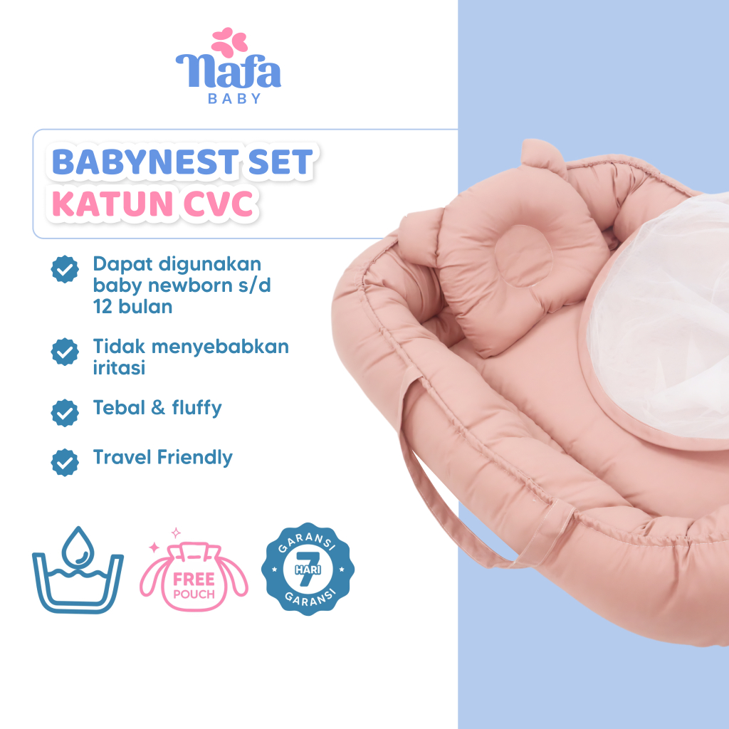 Jual NAFA BABY - Baby Nest Set Kasur Bayi Kelambu Anti Nyamuk | Shopee ...