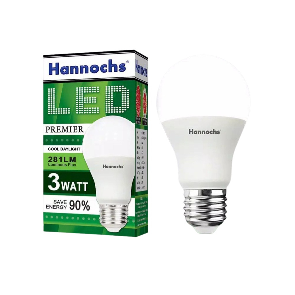 Jual Bola Lampu Led Hannochs Premier 3 Watt Bohlam Hannochs Led Premier 3 W | Shopee Indonesia