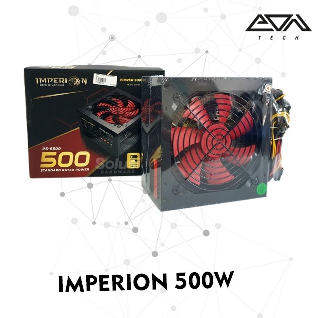 Jual Imperion 500W Fan 12cm Power Supply | PSU 500Watt Komputer Gamin ...