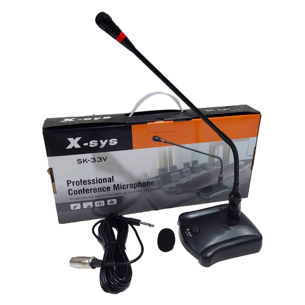 Jual Microphone Meja Podium Conference Meeting X-Sys Sk-33V | Shopee ...