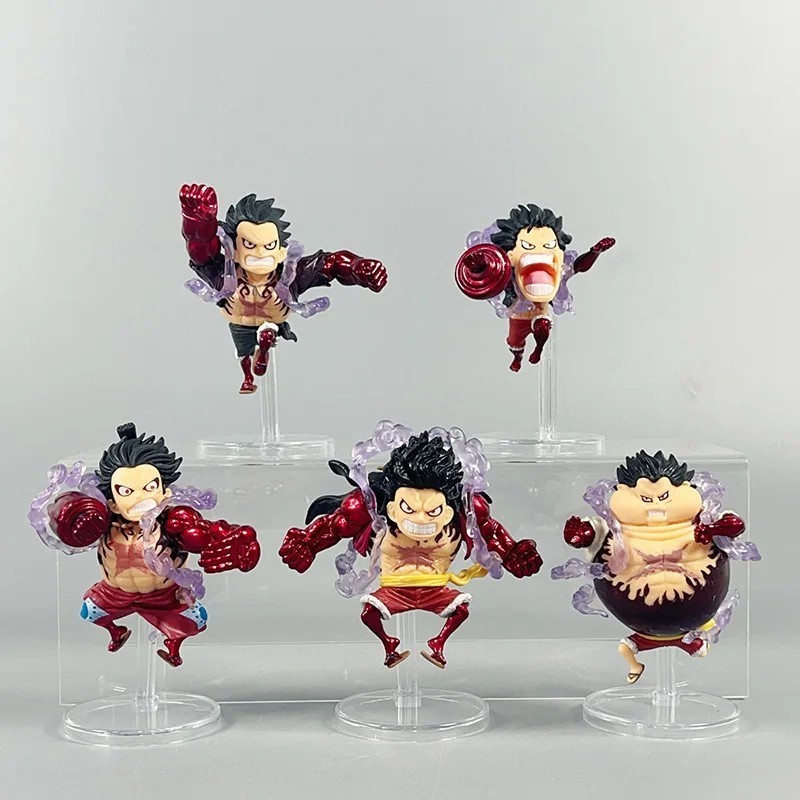 Jual action figure one piece luffy gear 4 chibi set isi 5 | Shopee ...