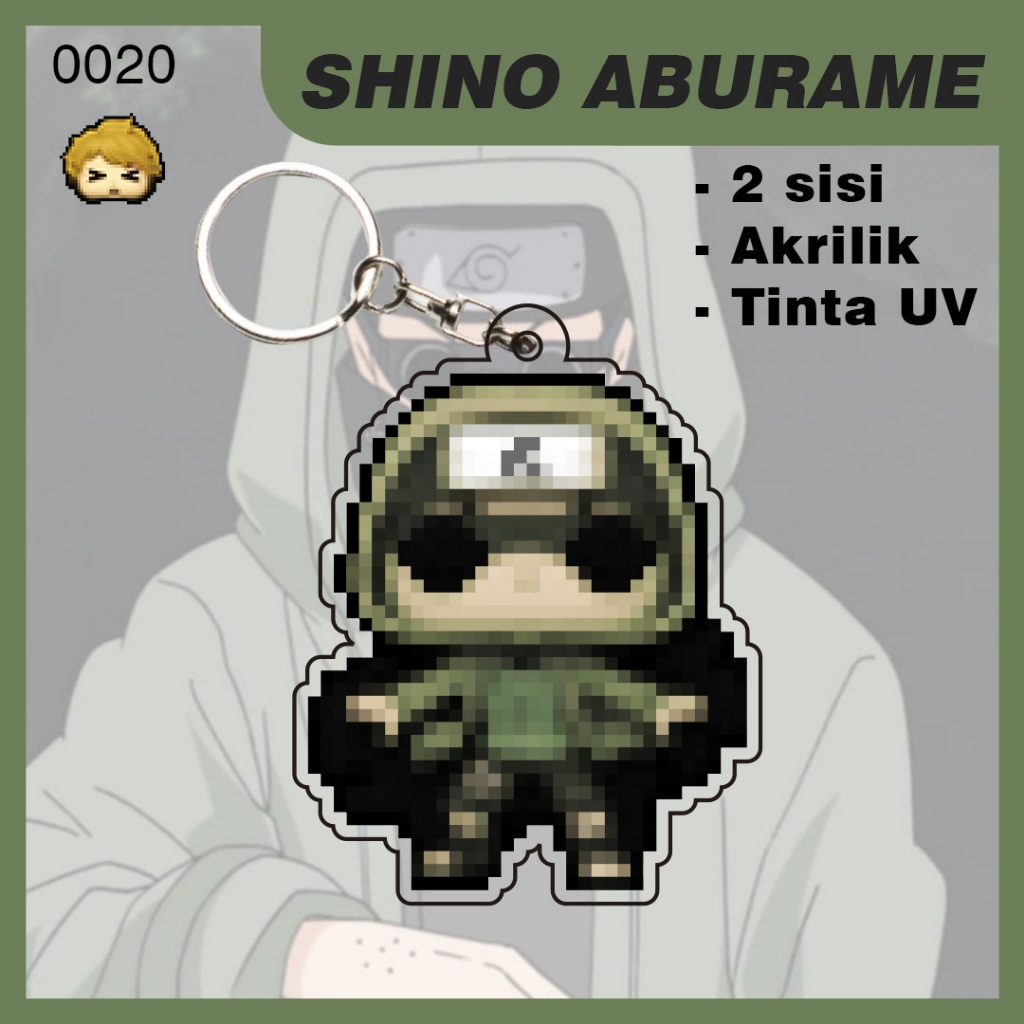 Jual Gantungan Kunci Akrilik, Keychain Pixel Animation Animation Naruto ...