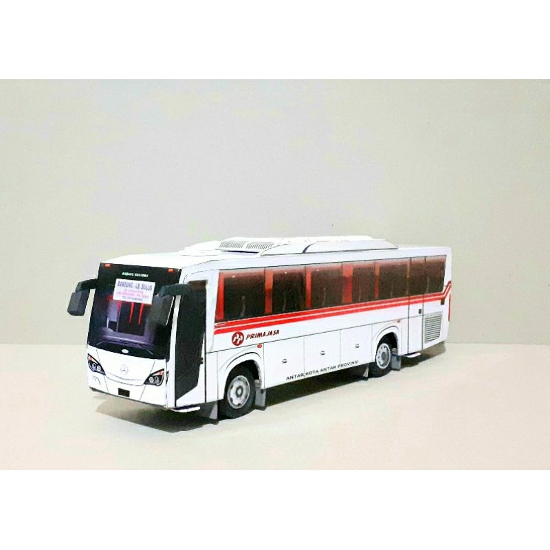 Jual Miniatur papercraft Bus PRIMAJASA | Shopee Indonesia