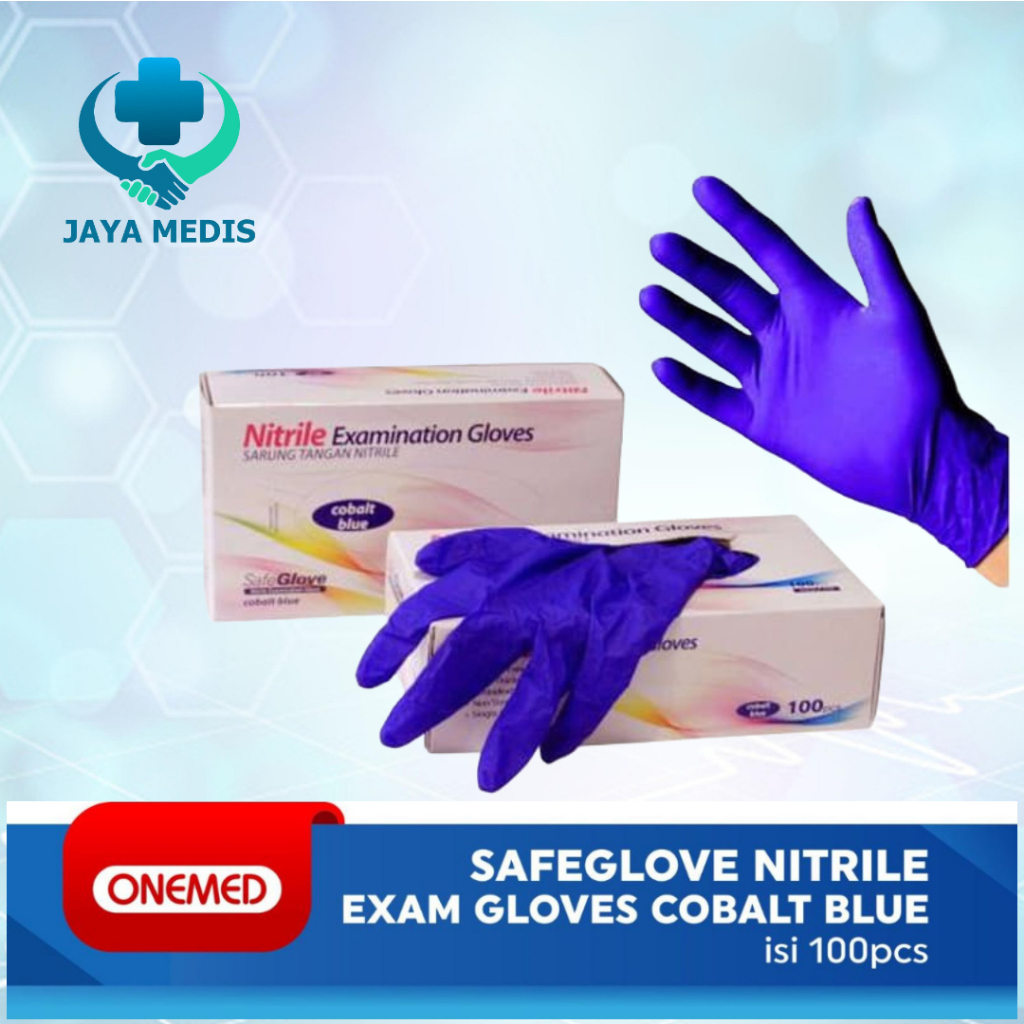 Jual SARUNG TANGAN NITRIL SAFEGLOVE HANDSCOON NITRILE TANPA BEDAK BOX ...