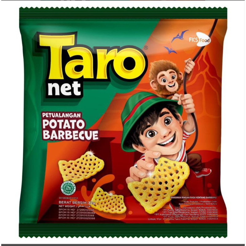 Jual [ 32 gram ] Cemilan Snack Taro net Makanan Ringan rasa Kentang ...