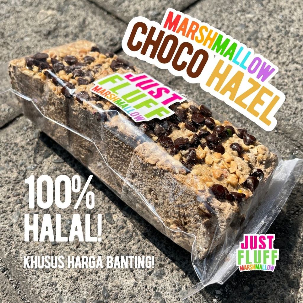 Jual Marshmallow Choco Hazel JustFluff [HALAL] [3 KOTAK] Gourmet ...