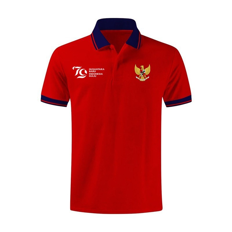 Jual Kaos Polo Shirt Logo Garuda 79 | Polo Shirt Pria 17 agustus Polo ...