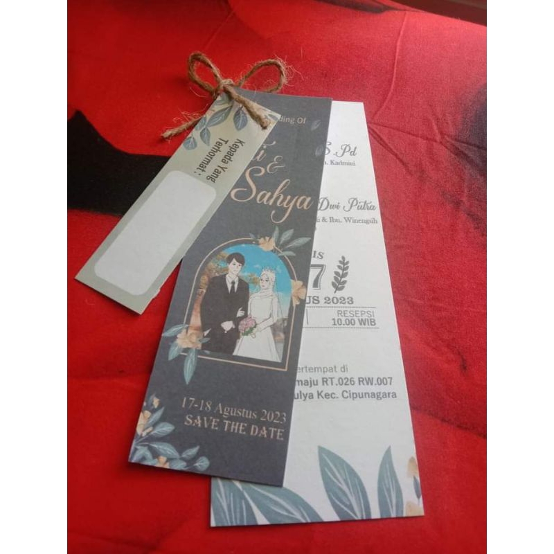 Jual Undangan Name Tag (desain bisa request) | Shopee Indonesia