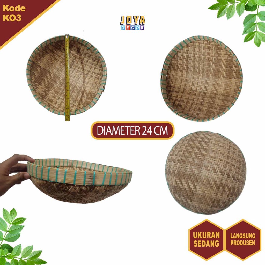 Jual Kalo Besek Bambu / Besek perasan santan / Tempat Bawang / Saringan ...
