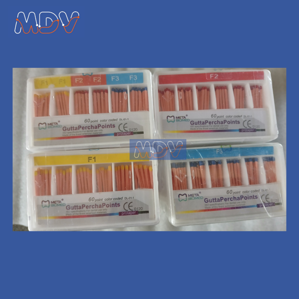 Jual Gutta percha protaper f1-f3 f1 f2 f3 metabiomed gapadent guttap ...