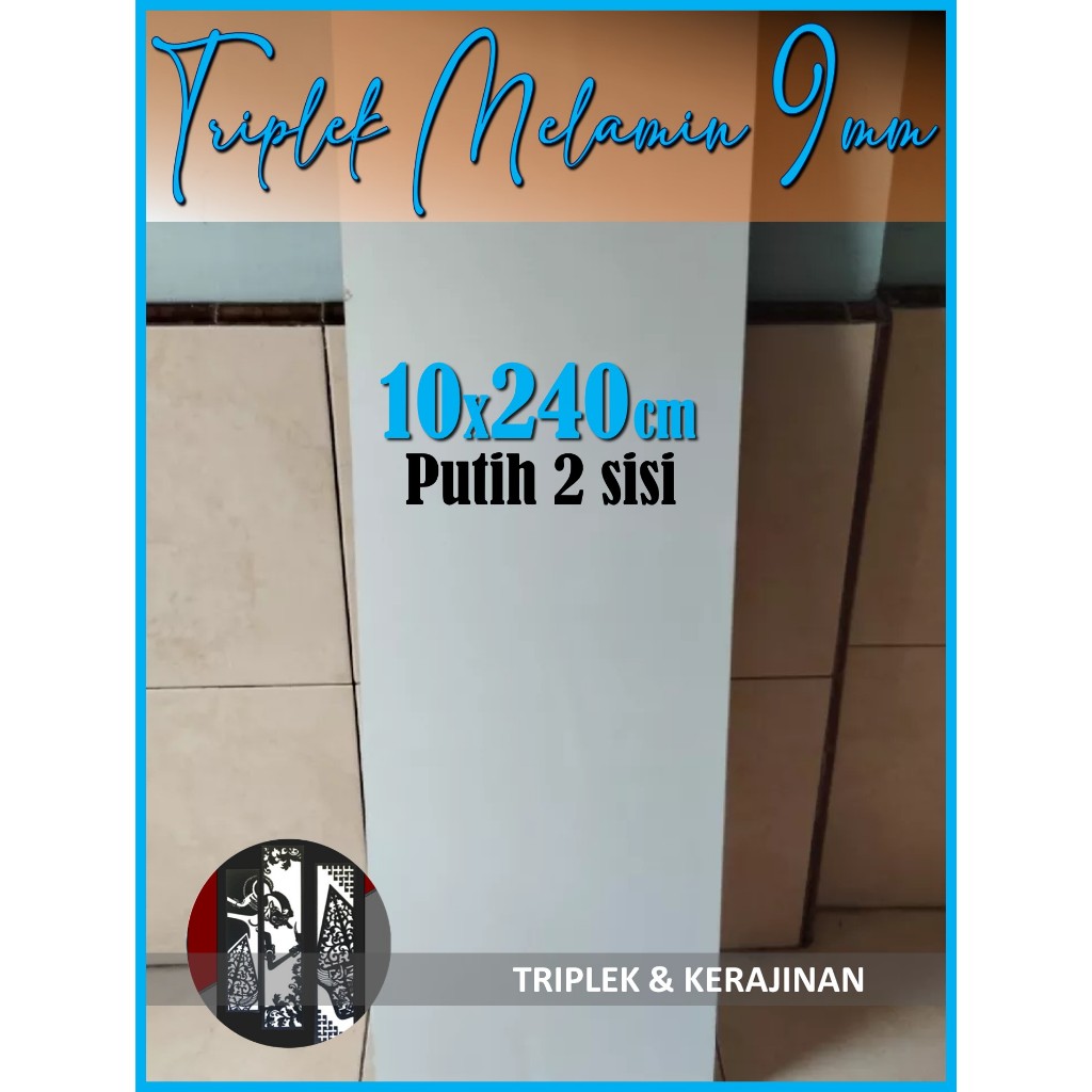 Jual Triplek Melamin Putih 9mm 10x240 cm Isi 2 lembar (2 Muka | Doff ...
