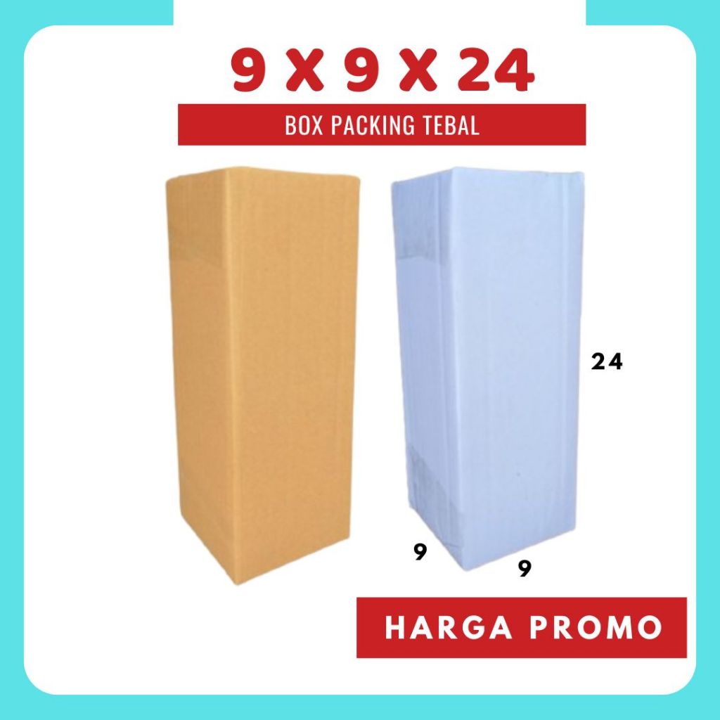 Jual Karton 9x9x24 Kardus A1 Packing Dus Kotak Kemasan Box Aksesoris ...