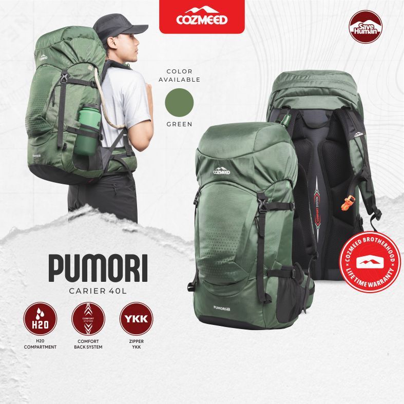Jual Cozmeed Tas Ransel Gunung Hiking Camping Pria Wanita Pumori 40L ...