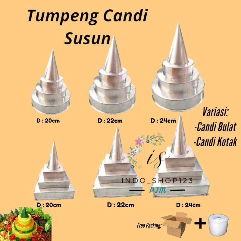 Jual cetakan TUMPENG SUSUN CANDI loyang tumpeng tangga tumpeng ulang ...