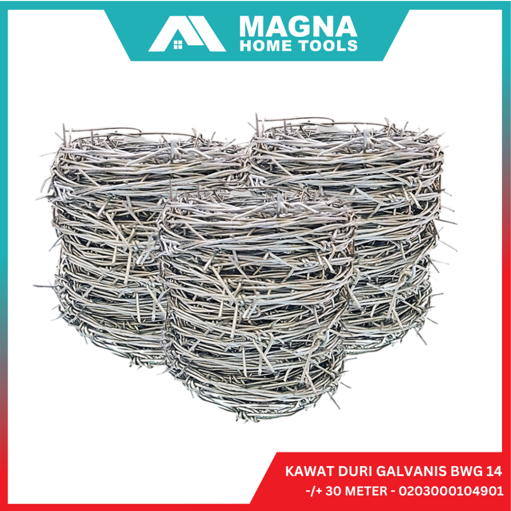 Jual KAWAT PAGAR DURI GALVANIS BWG 14 | Shopee Indonesia