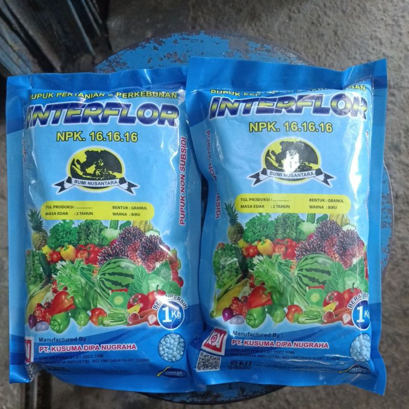 Jual Pupuk NPK-16.16.16 INTERFLOR 1 kg | Shopee Indonesia