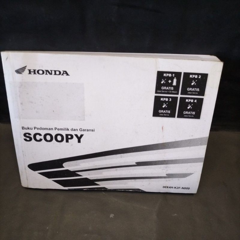 Jual buku pedoman pemilik kendaraan Honda Scoopy 2022 | Shopee Indonesia