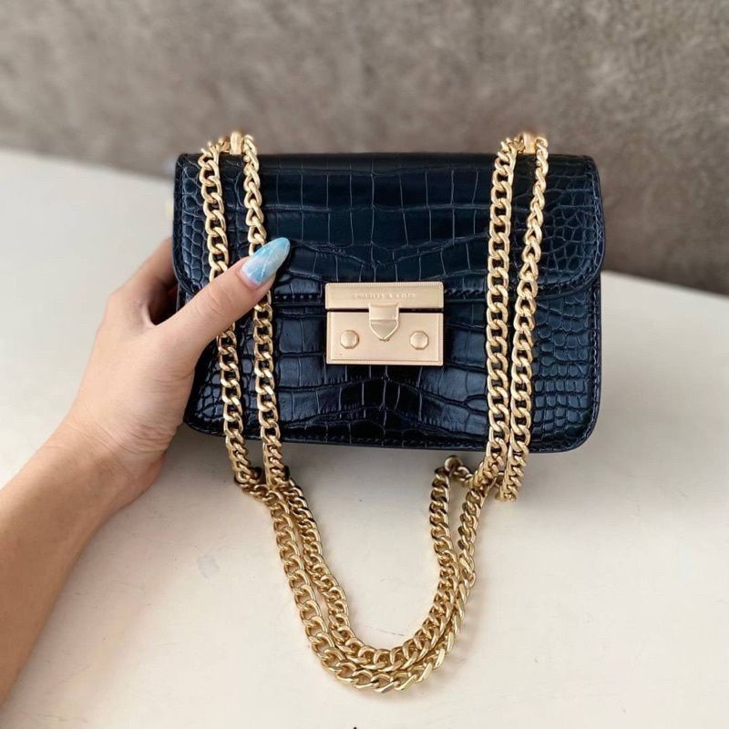 Jual TAS SELEMPANG WANITA CK MINI BOXY - TALI RANTAI #CK022 | Shopee ...