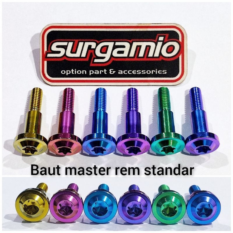 Jual Baut titanium master rem mio standar baut titan handle master rem ...
