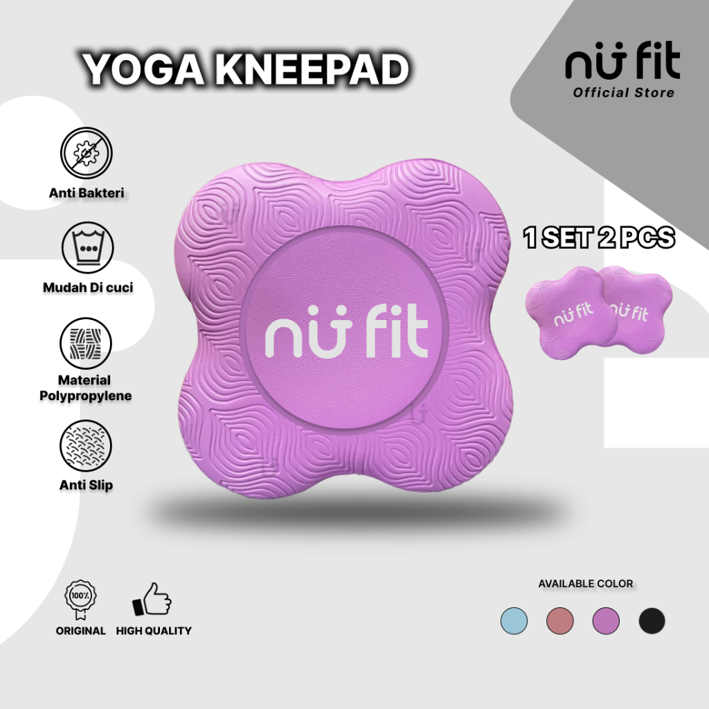 Jual Nu Fit - Yoga Knee Pad / Alas Lutut Yoga / Elbow Pad Ungu / Joint ...