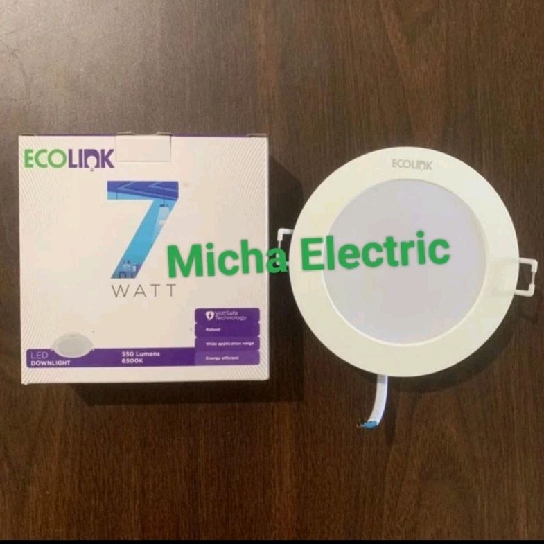 Jual Ecolink Downlight Slim LED 7W Inbow/ LED Panel Plafon Ecolink 7W ...