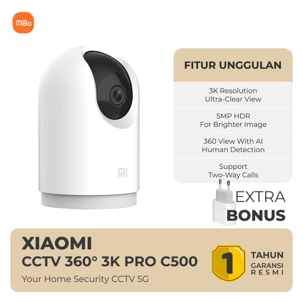 Jual Xiaomi Mi 360° Home Security Camera 3K PRO C500 CCTV Garansi Resmi | Shopee Indonesia