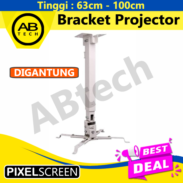 Jual Bracket Projector Gantung 1 m - Bracket Proyektor 63cm - 100cm ...
