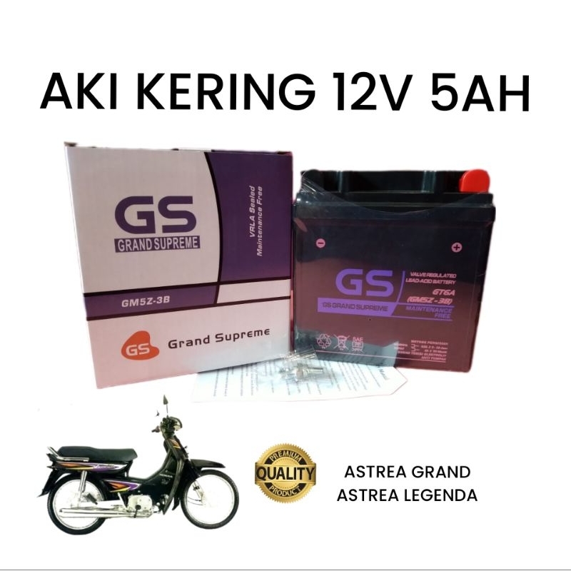 Jual Aki motor legenda, astrea grand, aki kering gs, aki gs grand ...