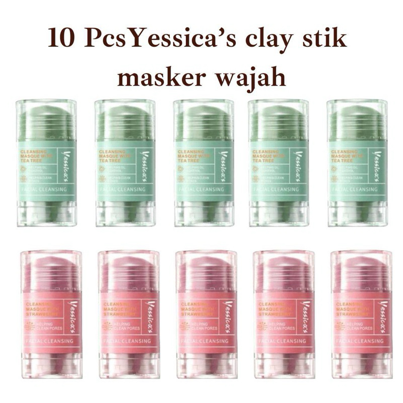 Jual Paket isi 5 dan 10 pcs Yessica's clay stik masker wajah | Shopee ...