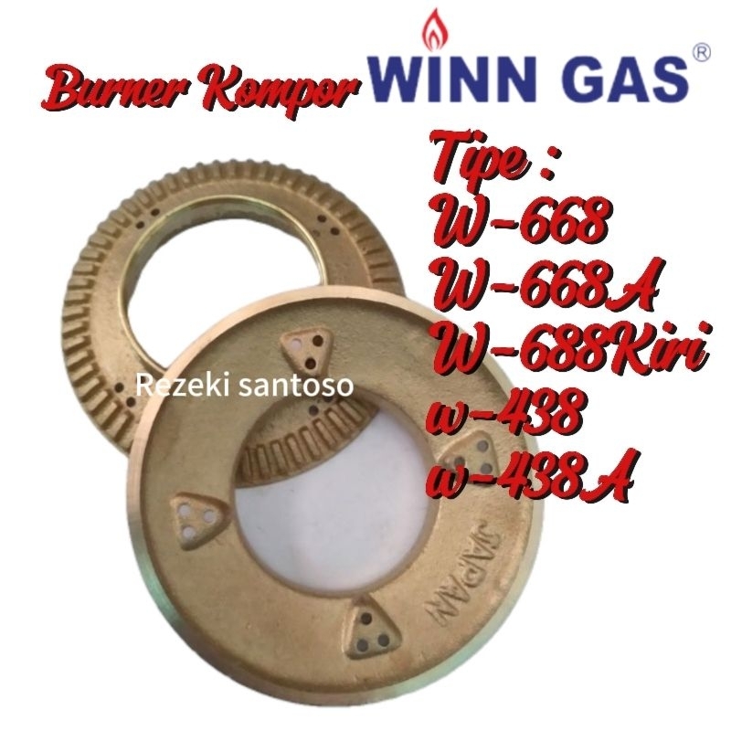 Jual Burner Winn gas W 668 - w668 A - w688 - w 438 - Kuningan Kompor Winn gas - burner Kompor ...