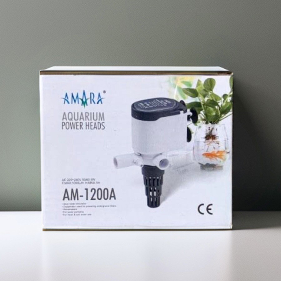 Jual AMARA AM1200A Power Head / Pompa Air Celup Aquarium AM 1200A 1200 ...
