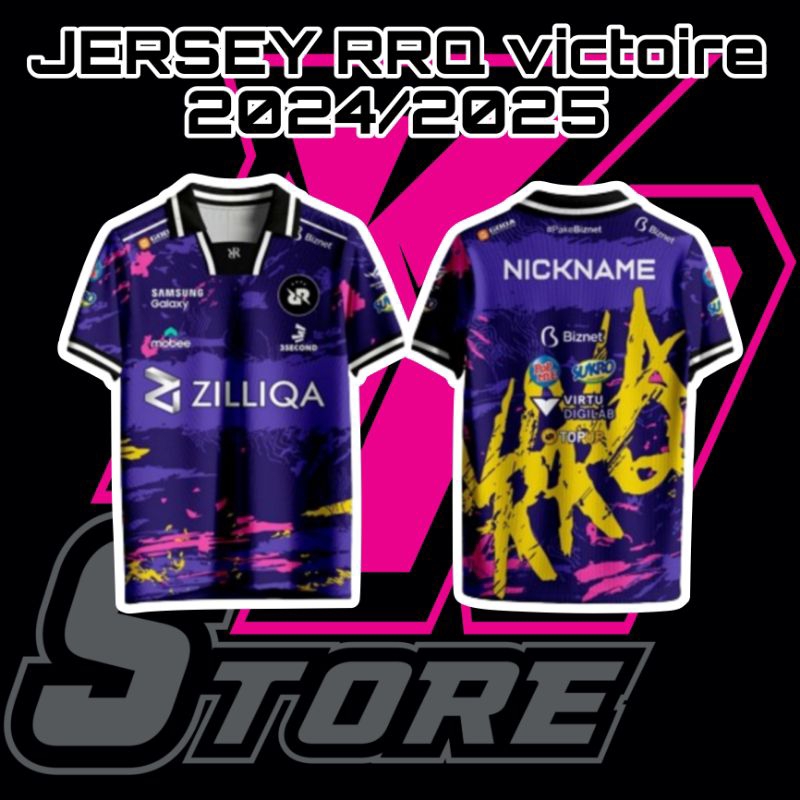 Jual JERSEY RRQ VICTOIRE 2024/2025 (Bisa request nama) | Shopee Indonesia