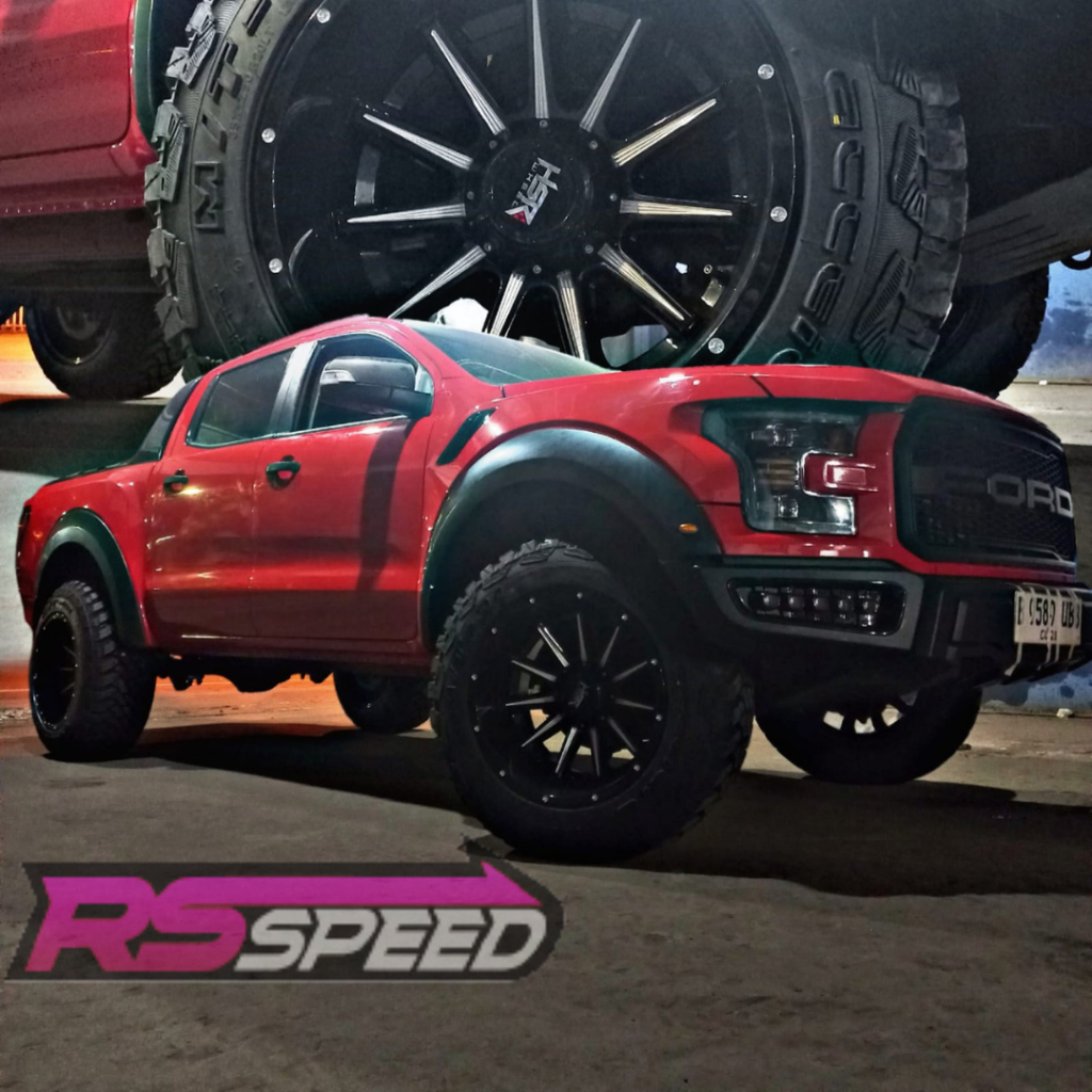 Jual Modiifkasi mobil ford rangers pakai VELG HSR FG ANCHO R20 Lebar 12 ...