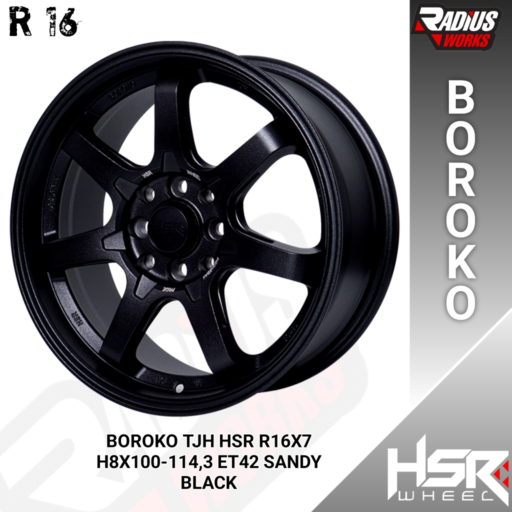 Jual Velg mobil R16 hsr boroko tjh pcd 4x100 & 4x114,3 jazz avanza livina mobilio city vios dll ...