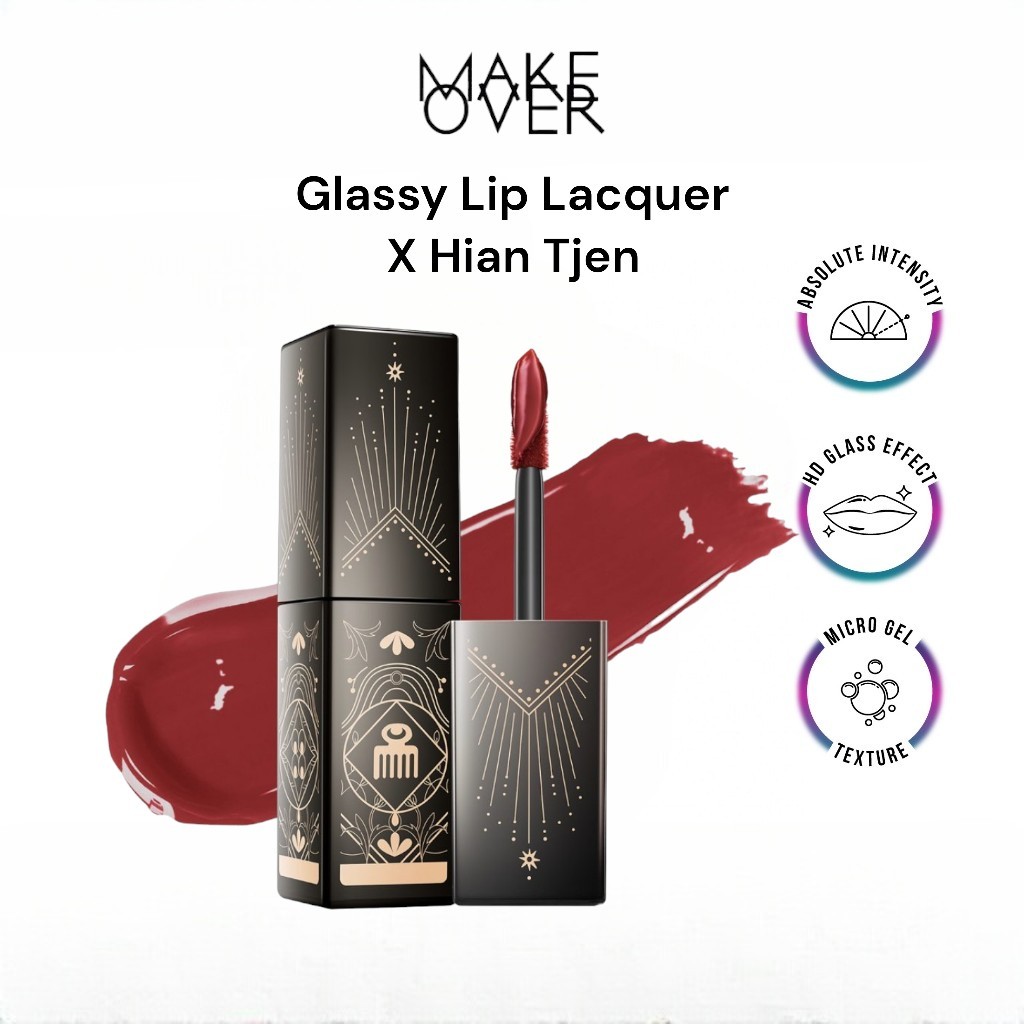 Jual MAKE OVER Glassy Lip Lacquer X Hian Tjen - Lip Gloss | Shopee Indonesia