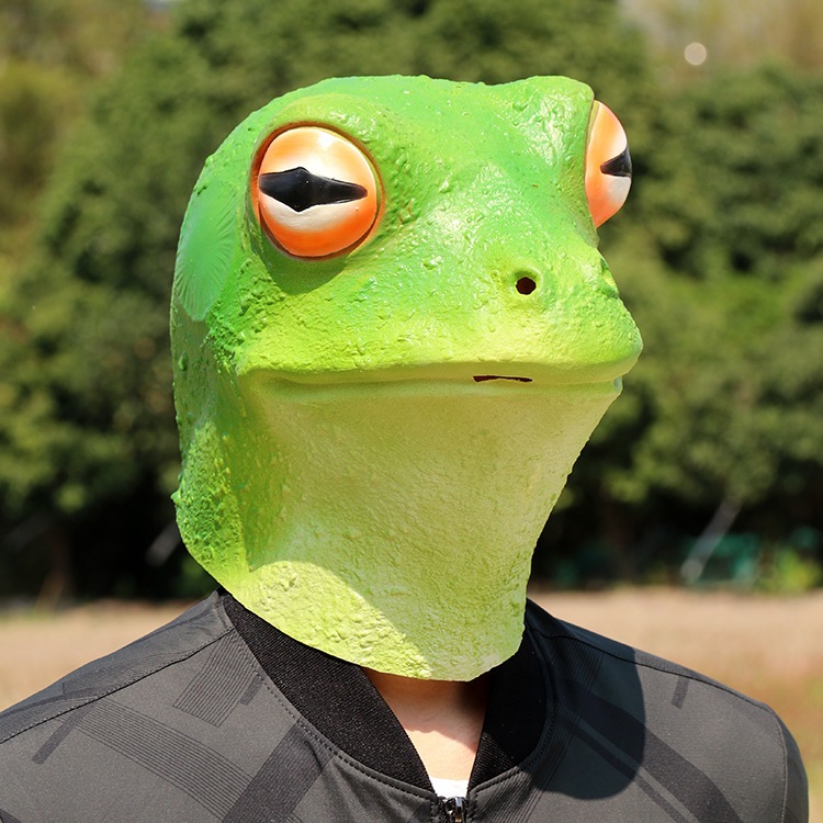 Jual topeng KODOK KATAK , FROG mask, FUNNY mask, topeng LUCU, hallowen ...