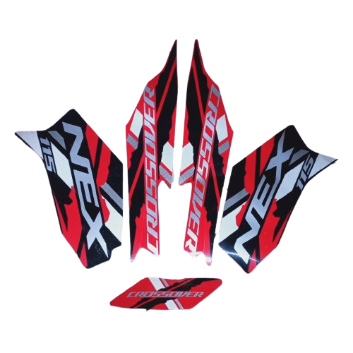 Jual STIKER STRIPING MOTOR NEX CROSSOVER 115 2024 MERAH-HITAM | Shopee ...