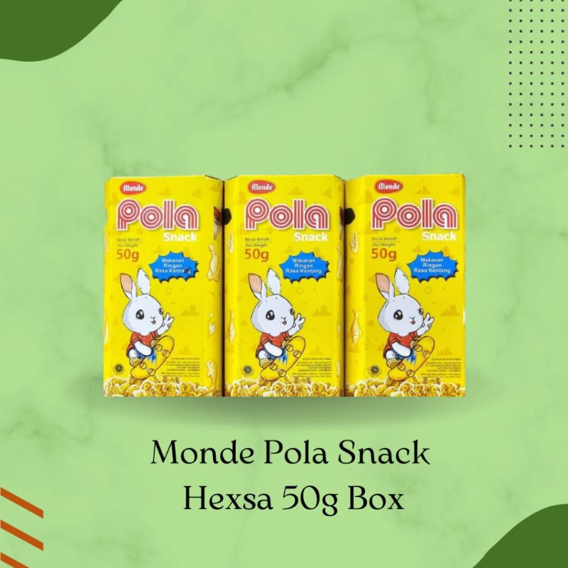 Jual MONDE Pola Snack Hexsa 50g Box | Shopee Indonesia