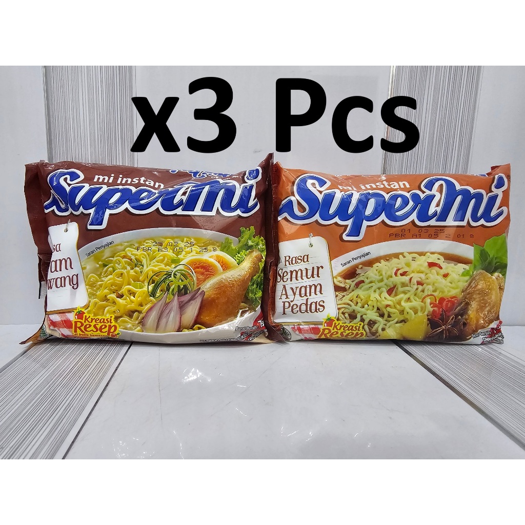 Jual Supermi Mie Instan Kuah (3pcs) | Shopee Indonesia