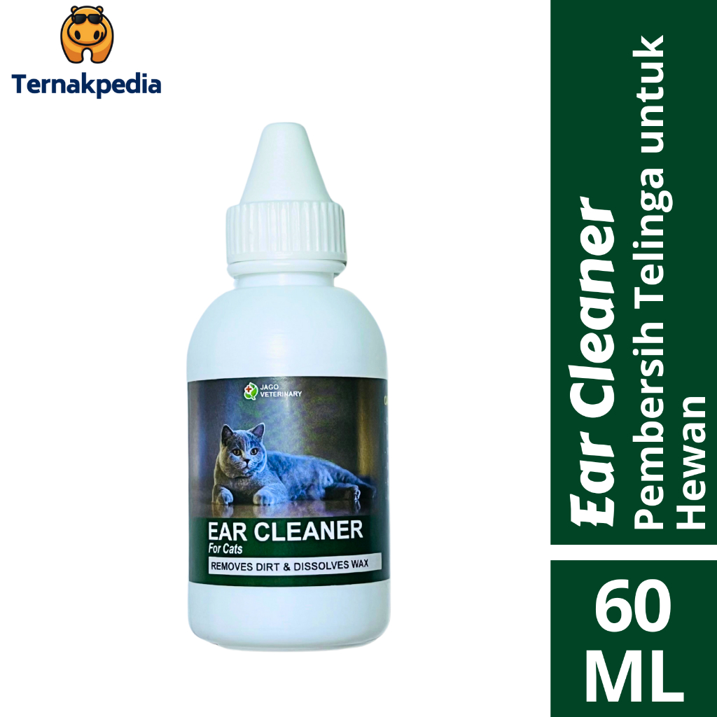 Jual Ear Cleaner Kucing 60 ml - Pembersih Telinga Kucing 60 ml - For ...