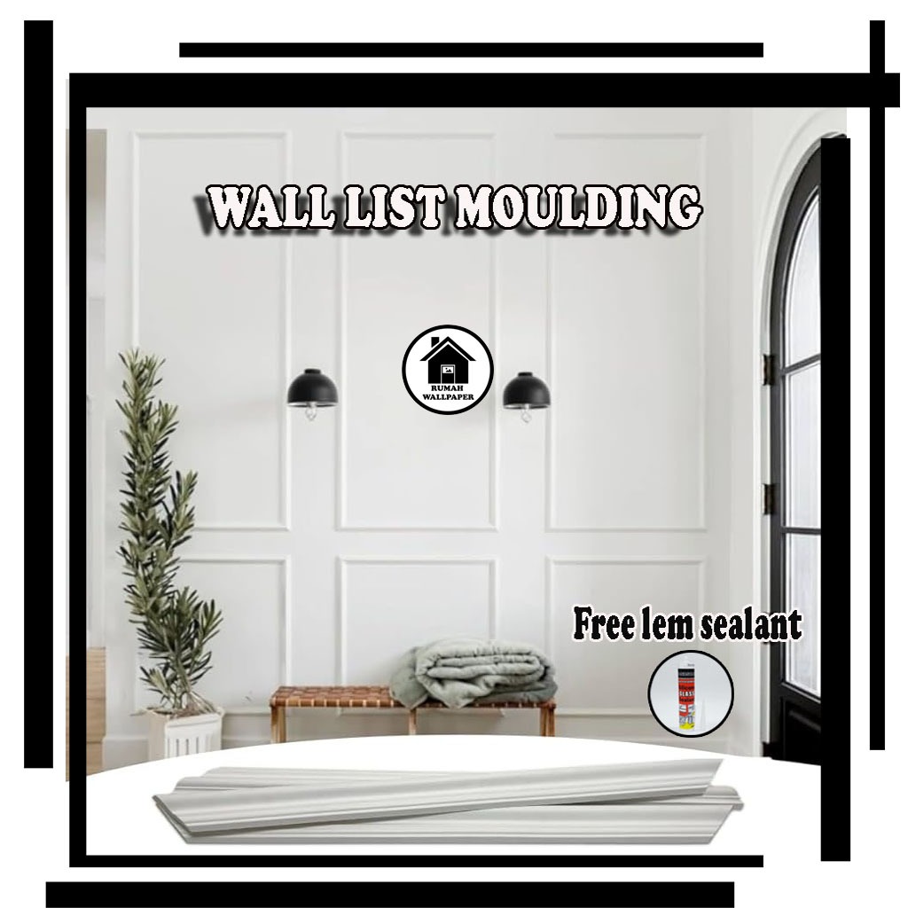 Jual RW List Hiasan Dinding Wall Moulding Ukuran 290cm PVC Ukiran ...