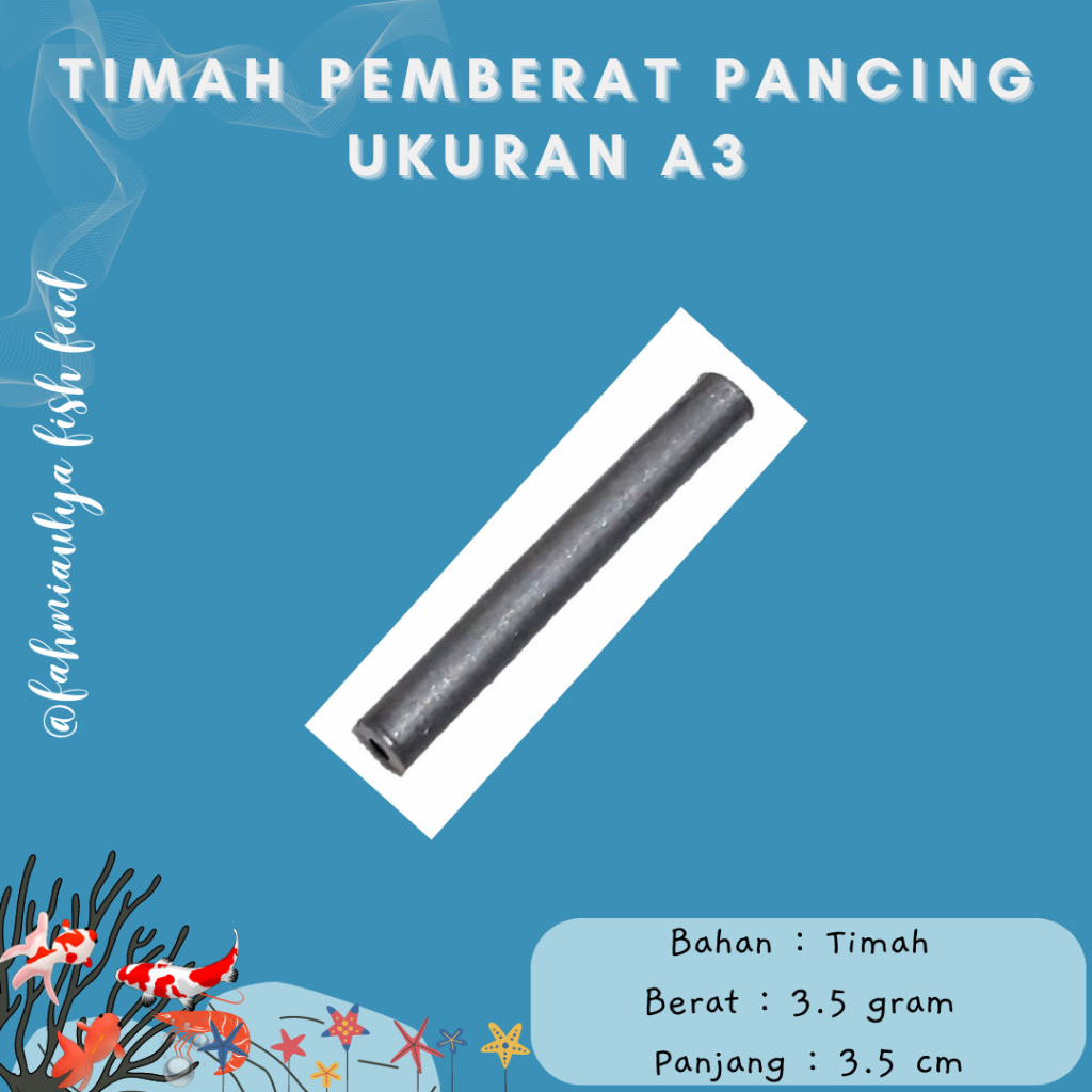 Jual Timah Pemberat Pancing Ukuran A3 | Shopee Indonesia