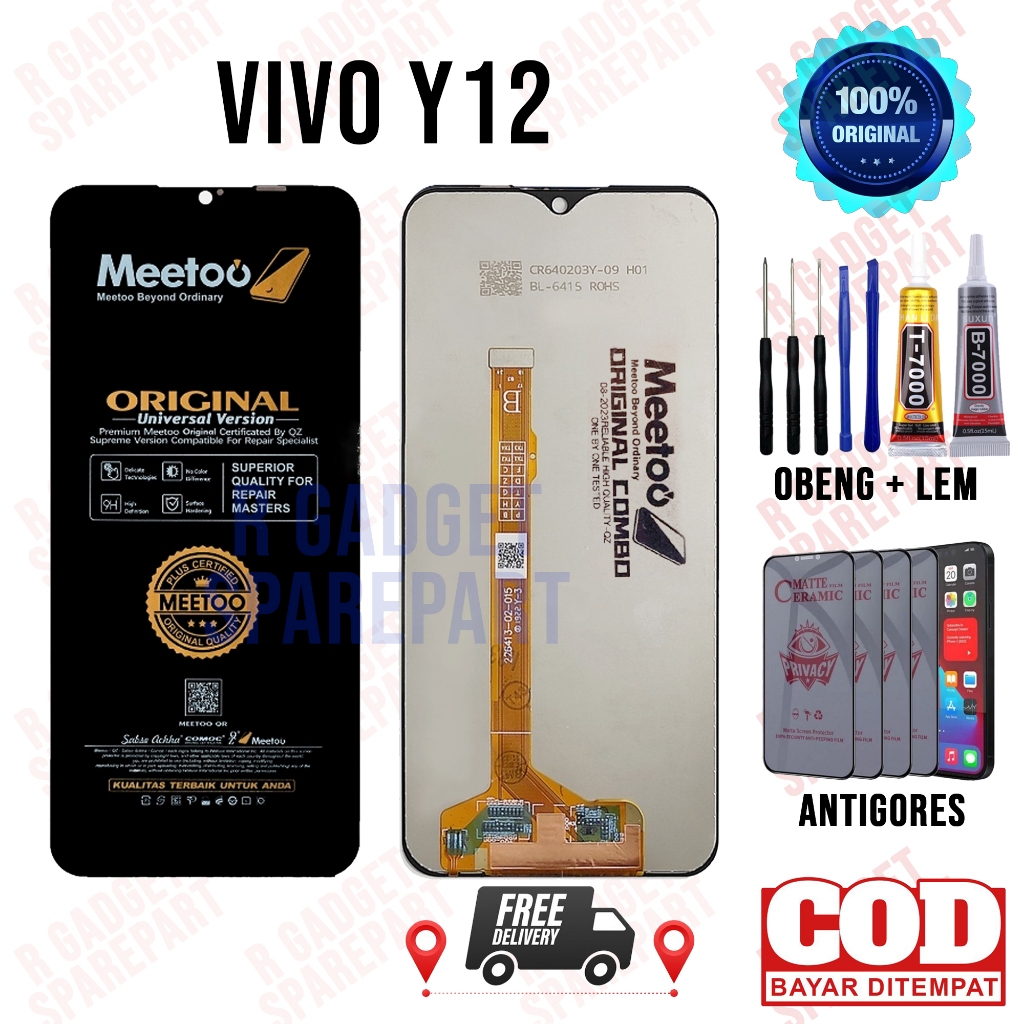 Jual Lcd Vivo Y12 Original OEM Quality Lcd Touchscreen Fullset Vivo Y12 | Shopee Indonesia