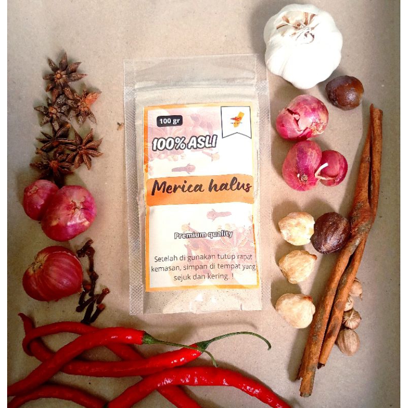 Jual MERICA BUBUK / LADA PUTIH BUBUK / GROUND WHITE PEPPER / REMPAH ...