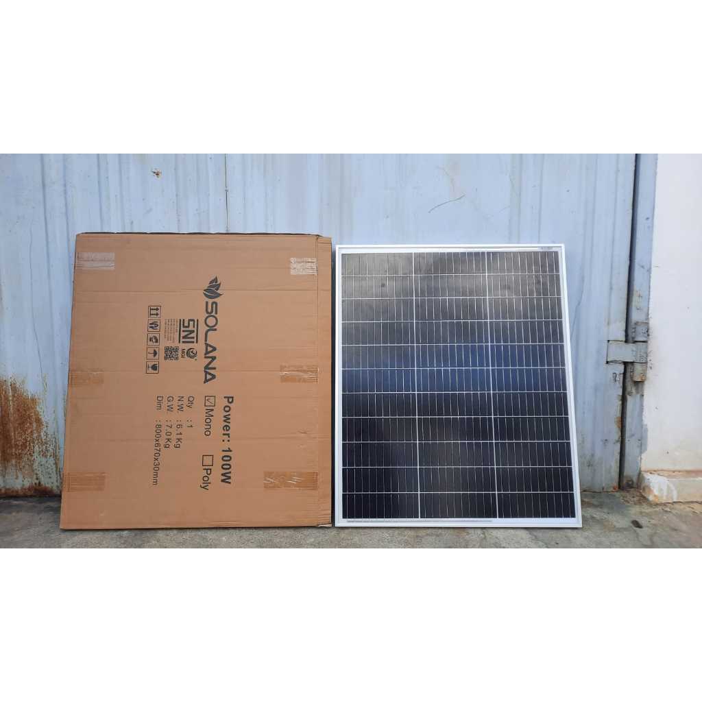 Jual Solana Panel Surya Solarcell 100WP Mono PV Monocrystalline 100W ...