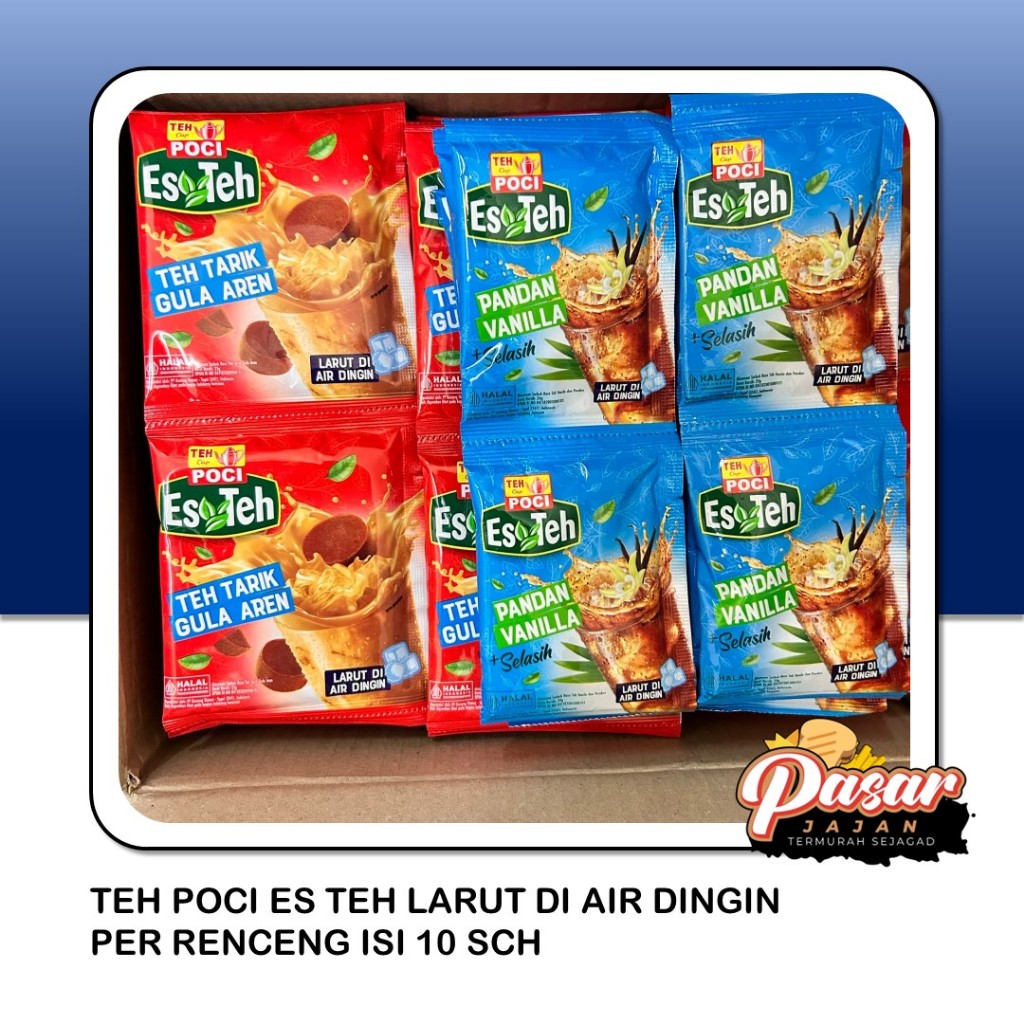 Jual Instant Powder Es Teh Poci Varian Teh Tarik dan Pandan Vanila ...