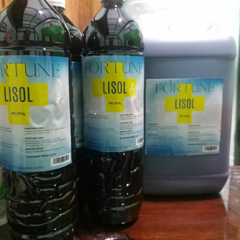 Jual Fortune Lisol / disinfectan / desinfectan / 1,5 liter dan 5 liter ...