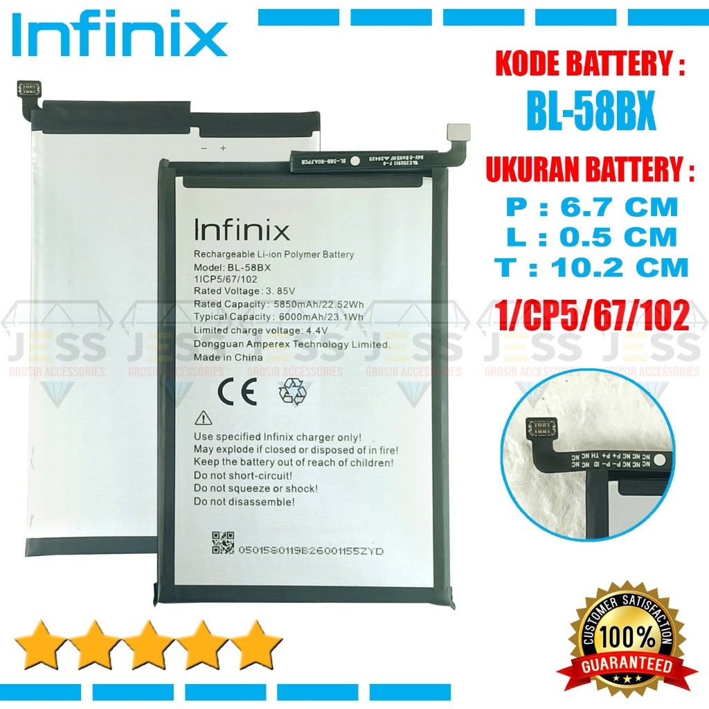 Jual Baterai Battery Original Infinix Hot 10 Play - X688 - X688C / Hot ...